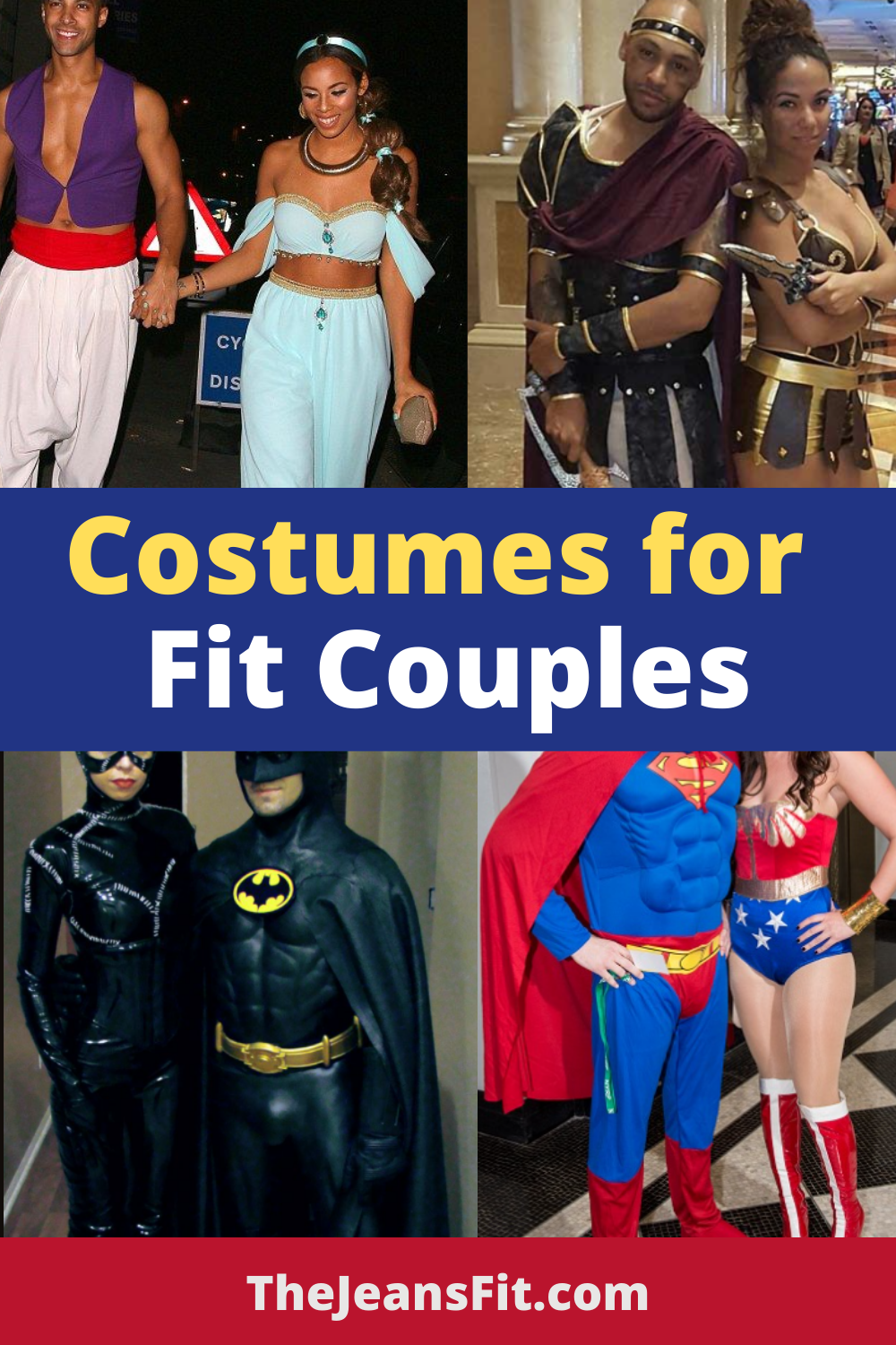 Halloween costumes for fit couples and costume ideas.